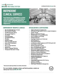 Hope Network Neuro Rehabilitation - Collateral Library