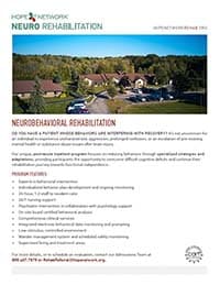 Hope Network Neuro Rehabilitation - Collateral Library